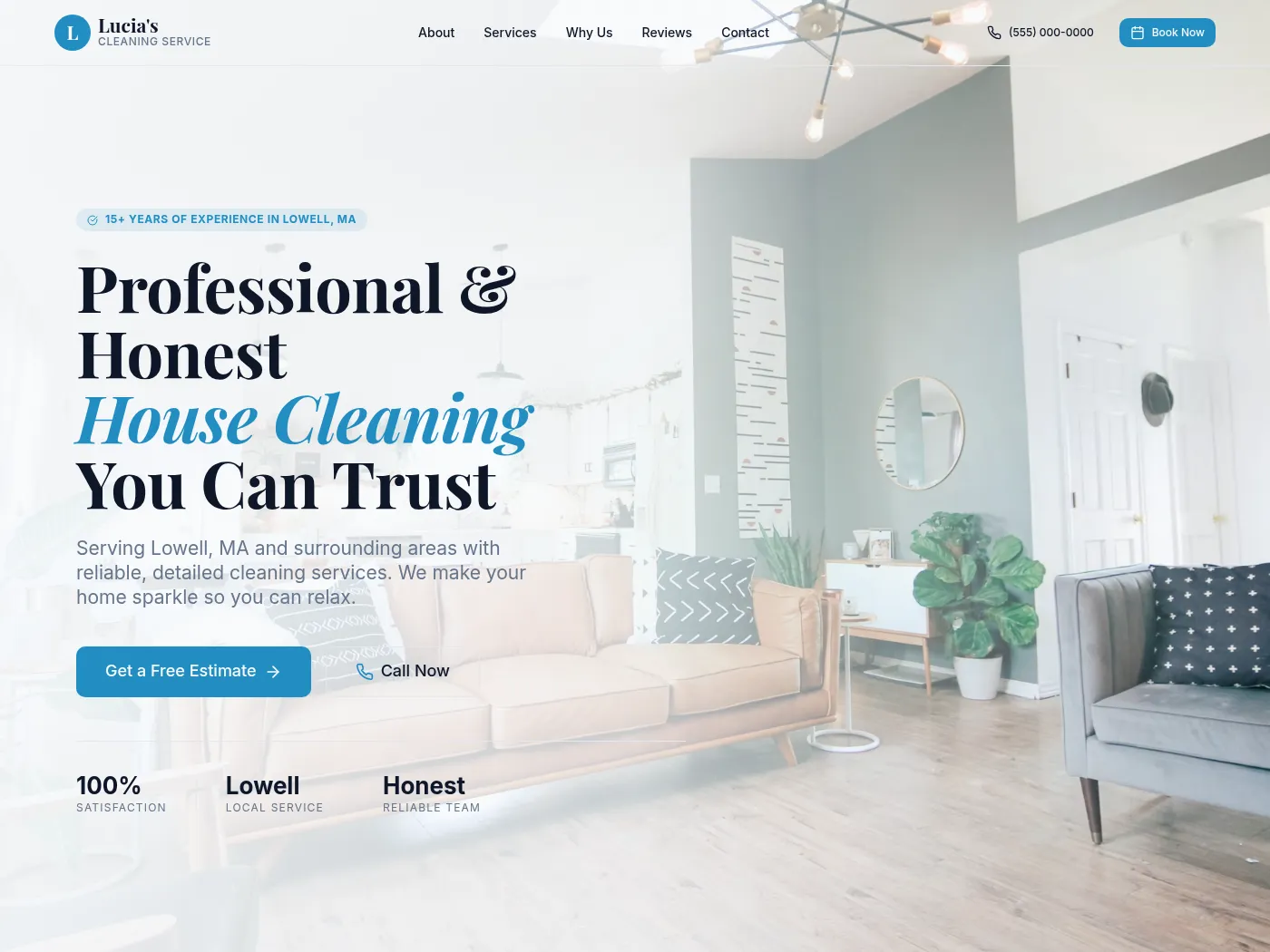 Lucia's Cleaning Website