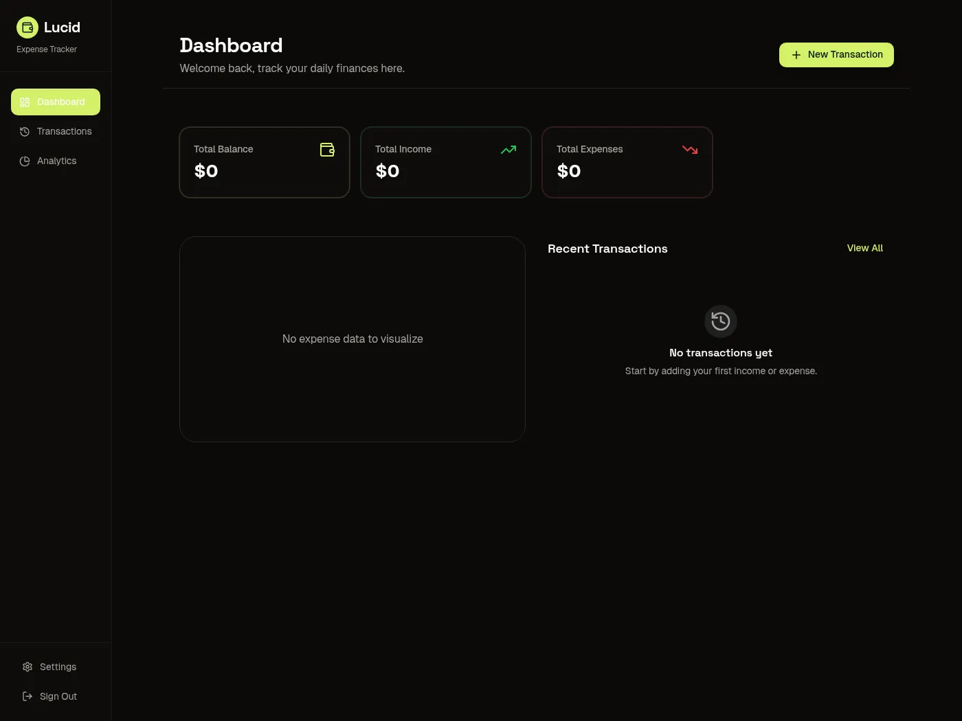 Lucid Expense Tracker