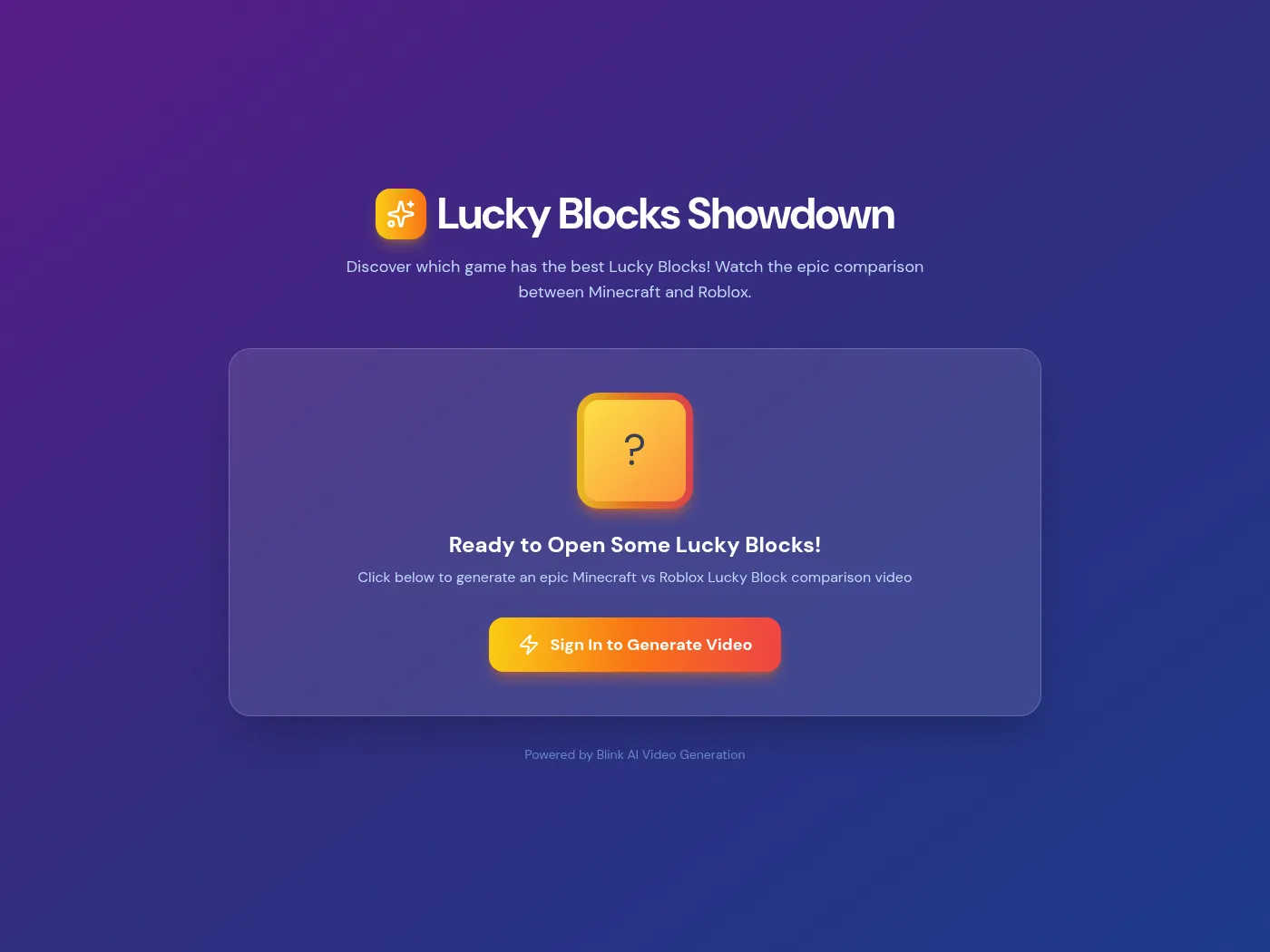 Lucky Blocks Showdown