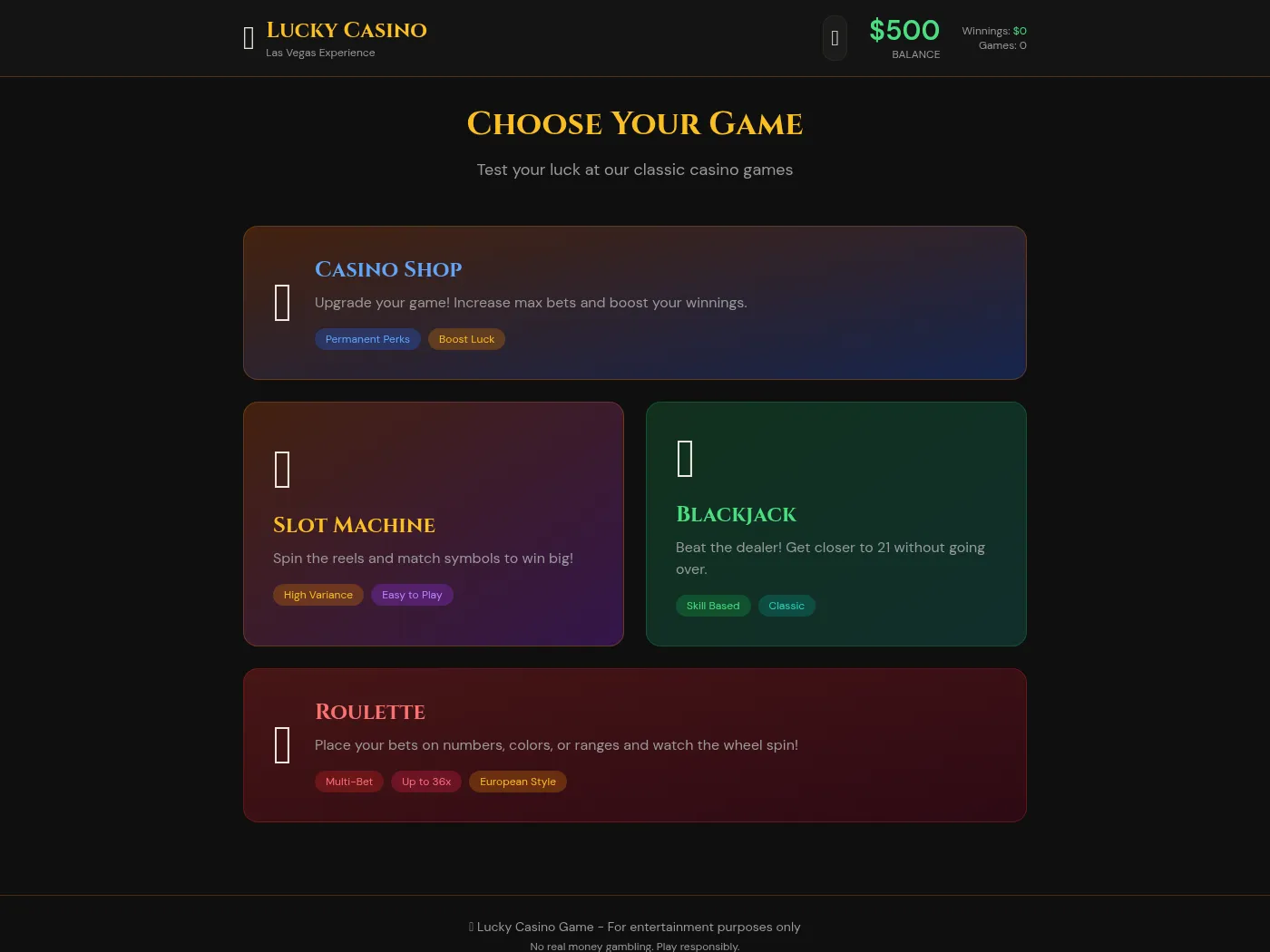 Lucky Casino Game (Remix)