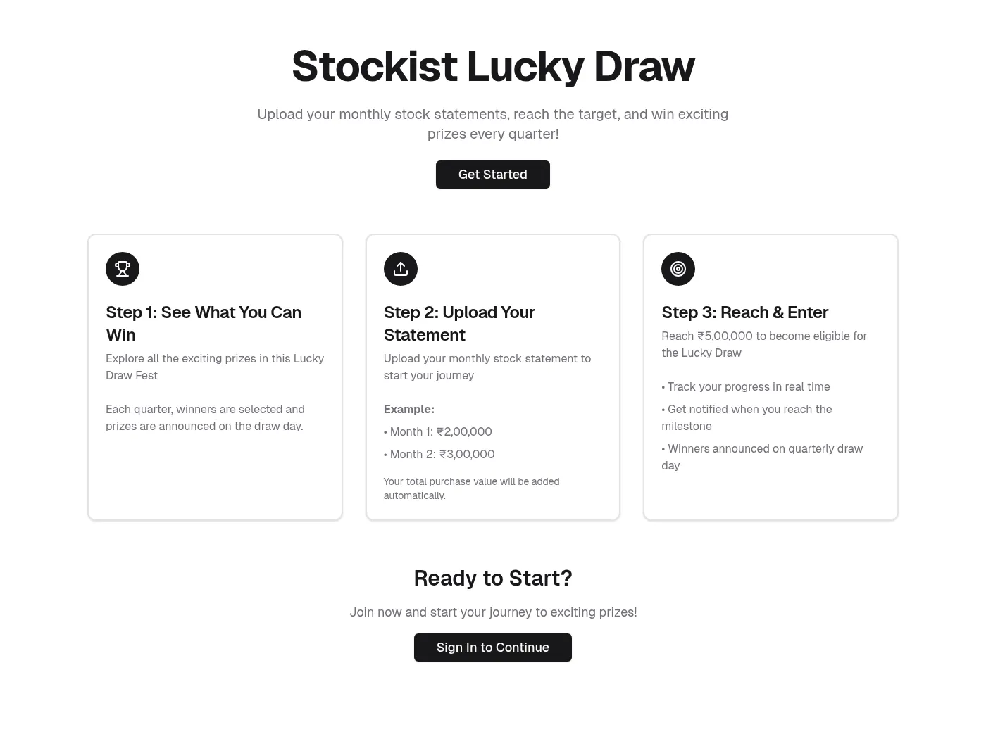 Stockist Lucky Draw