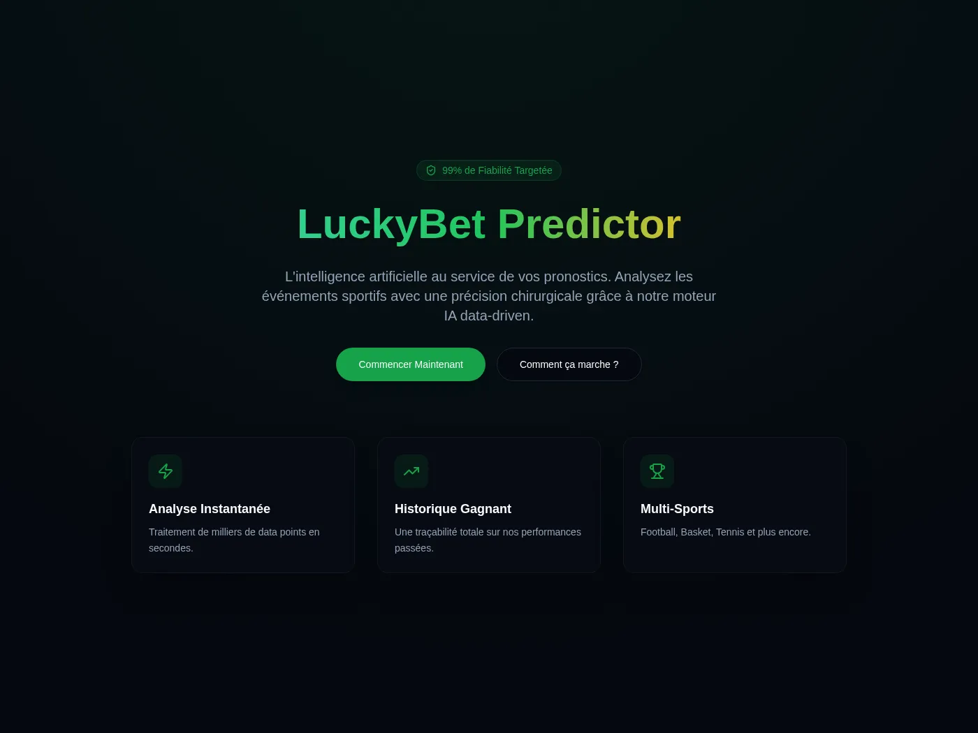 LuckyBet Predictor