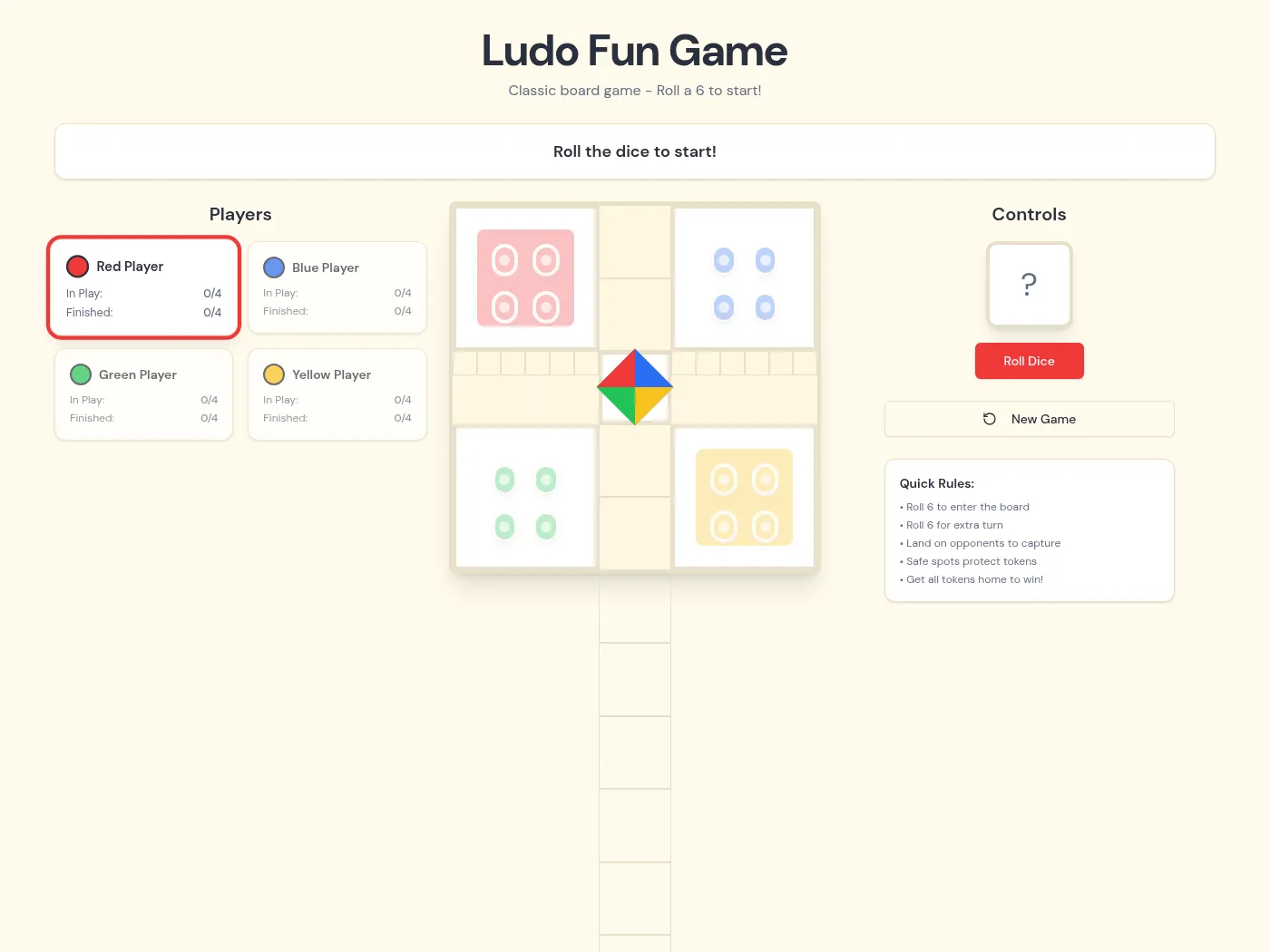 Ludo Fun Game