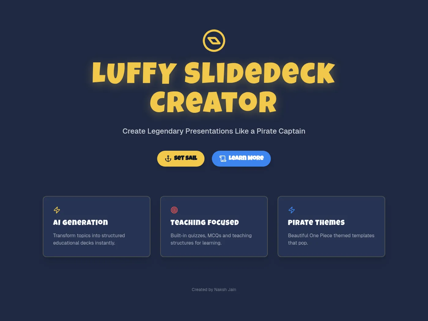 LUFFY SlideDeck Creator