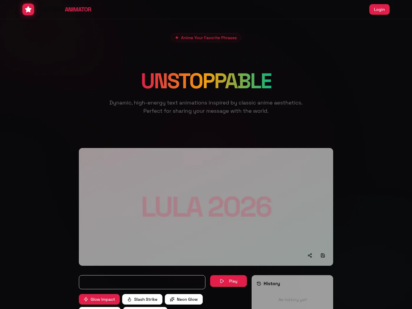 Lula 2026 Phrase Animator