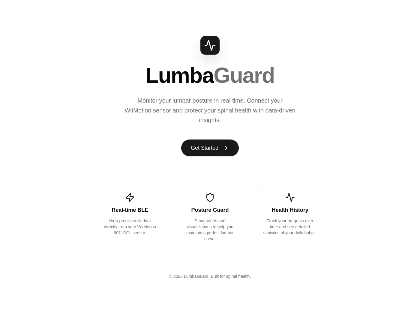 LumbaGuard Posture Monitor