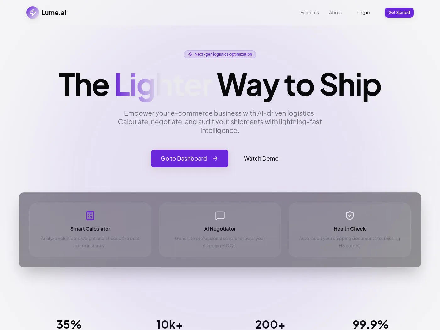 Lume.ai Logistics Optimizer