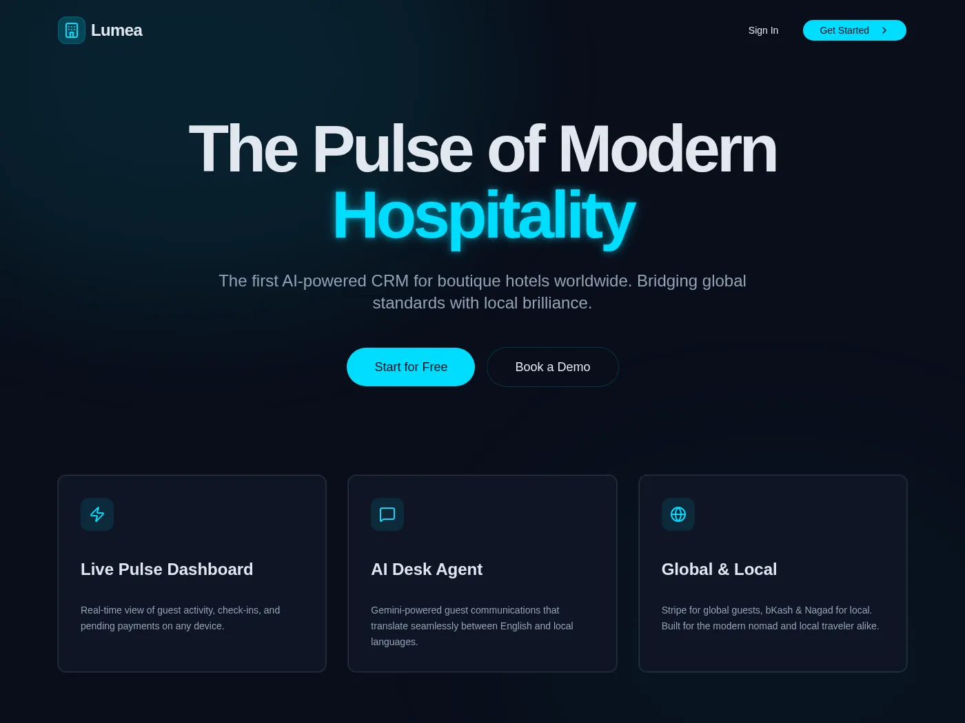 Lumea Hospitality CRM