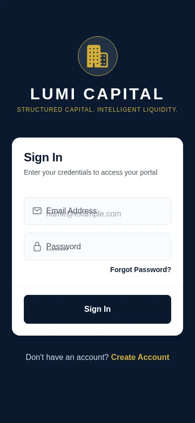 Lumi Capital Finance App