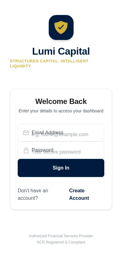 Lumi Capital Lending Suite