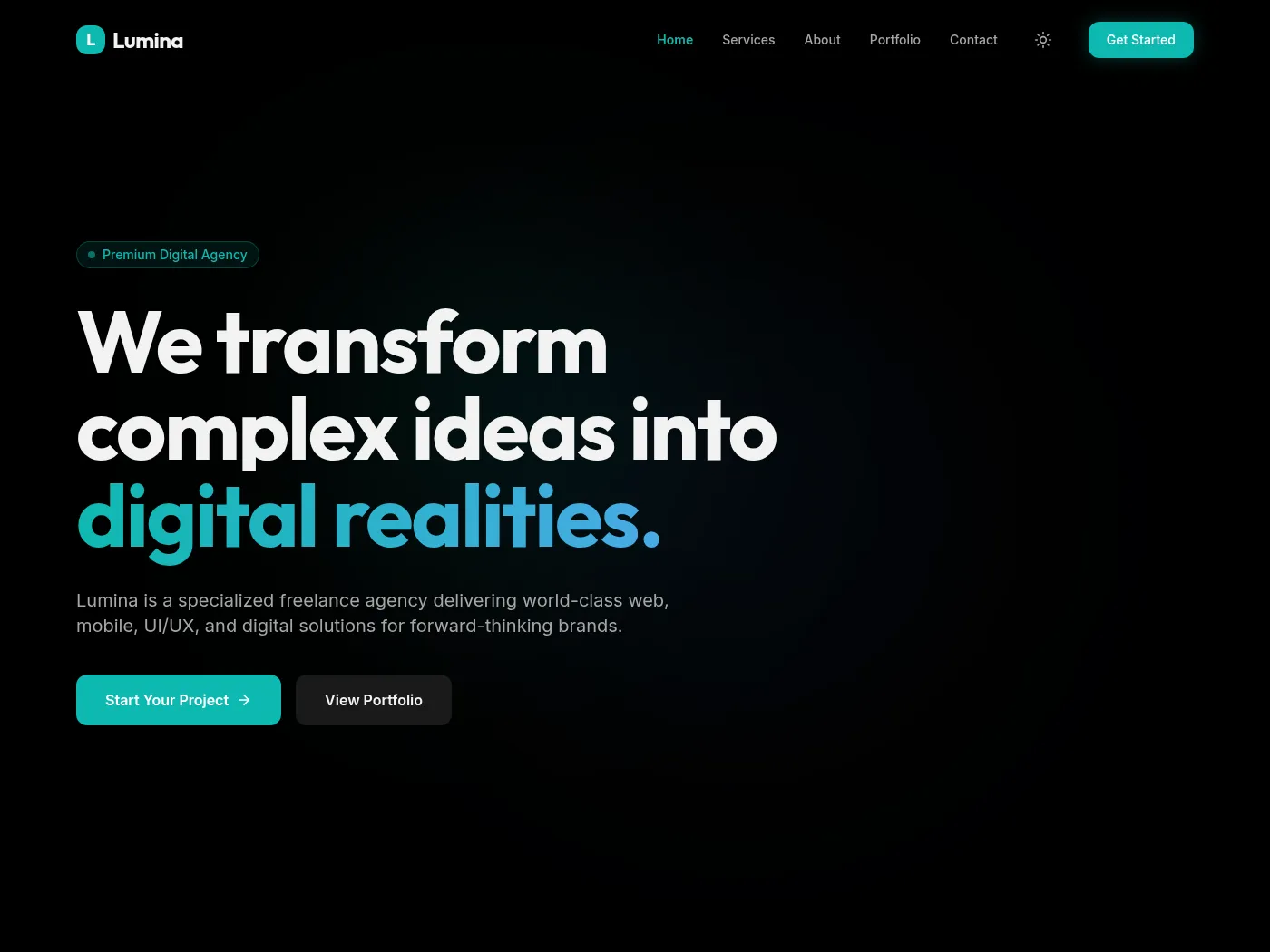 Lumina Agency Website