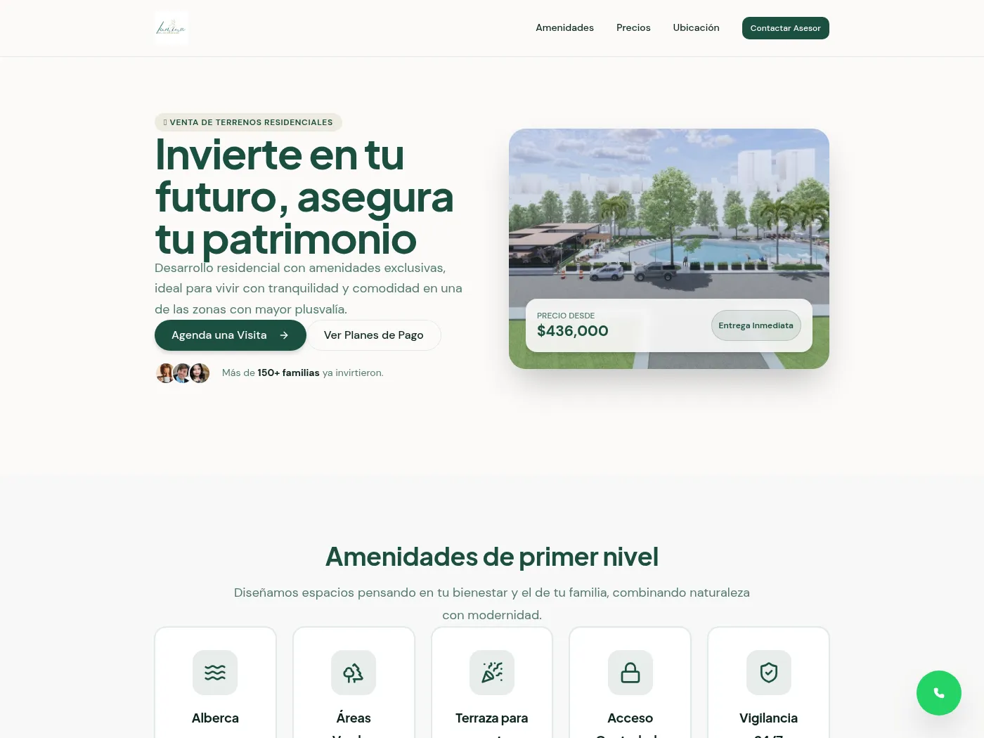 Lumina Campestre Landing