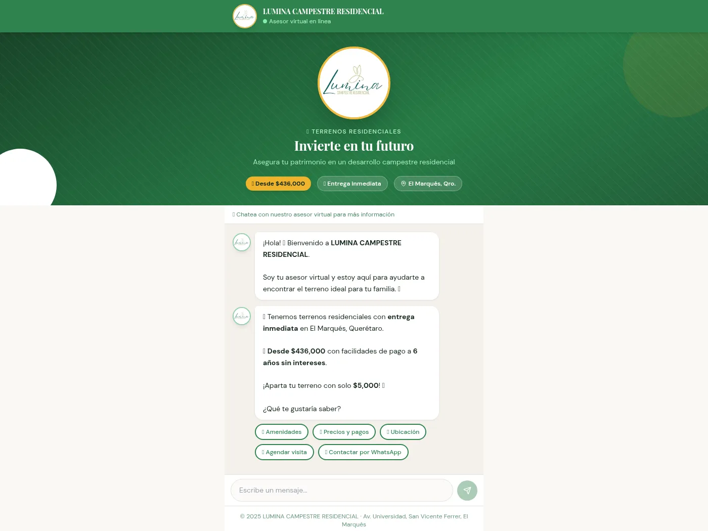 Lumina Venta Bot