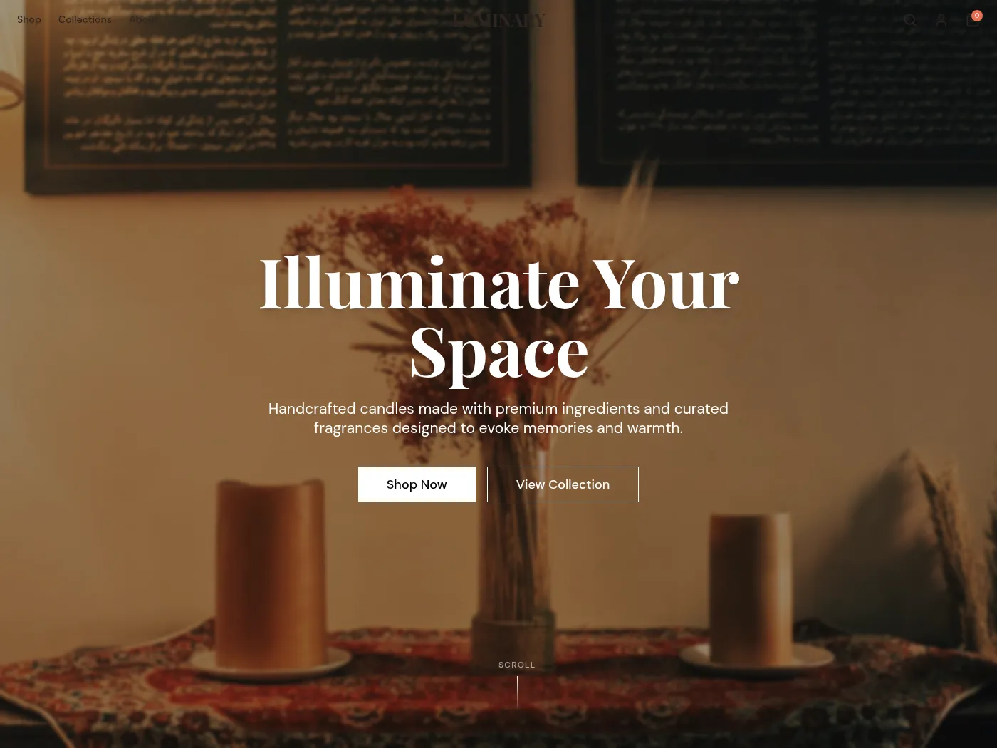 Luminary Candle Homepage