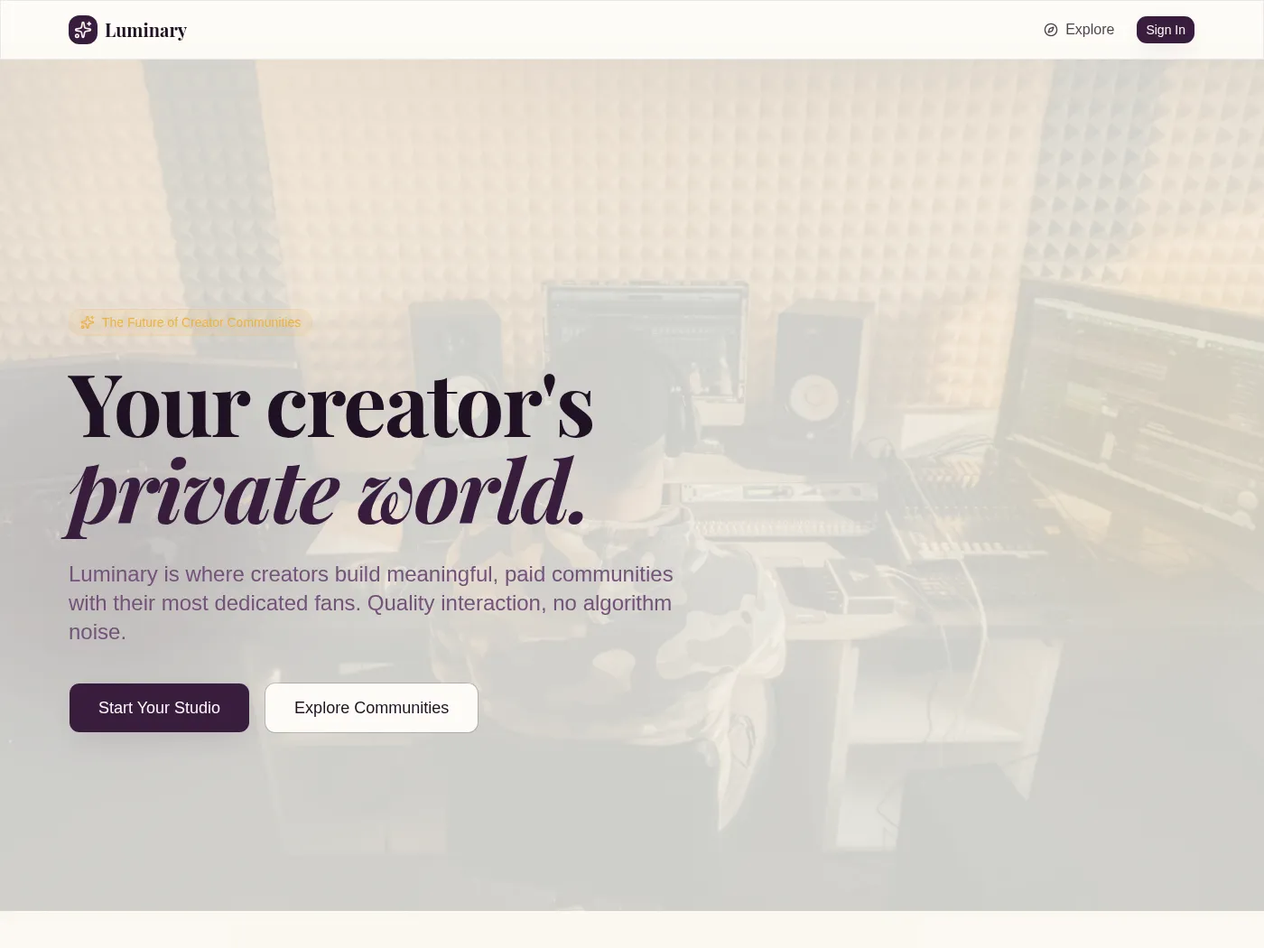 Luminary Creator Platform