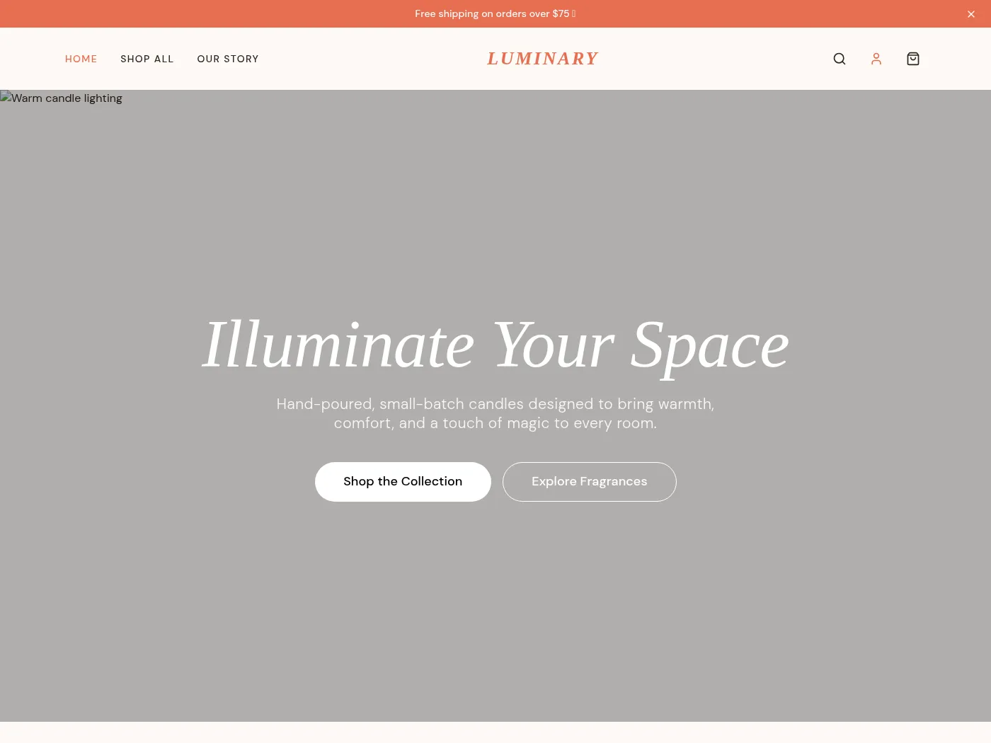 Luminary E-Commerce Store