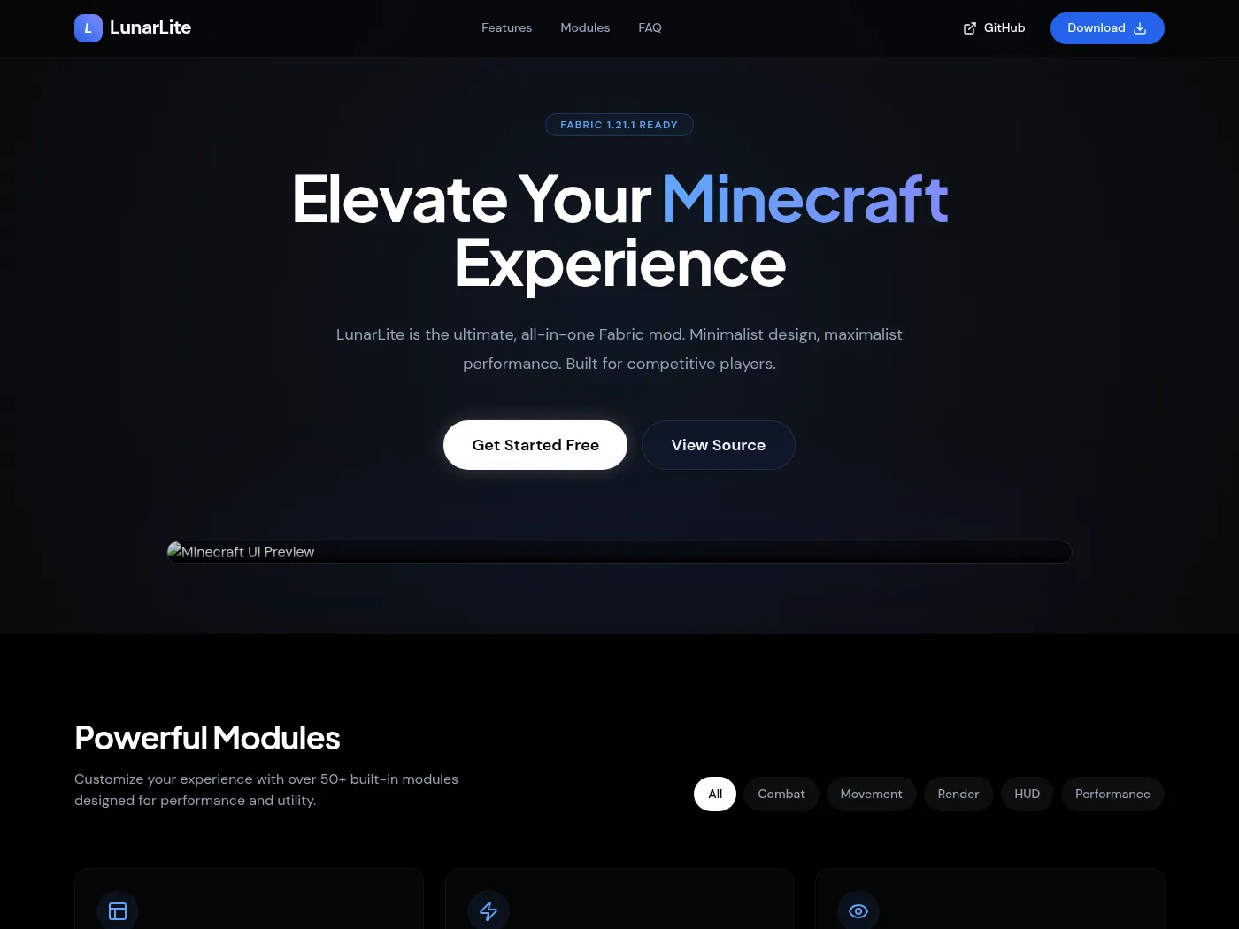 LunarLite Fabric Client