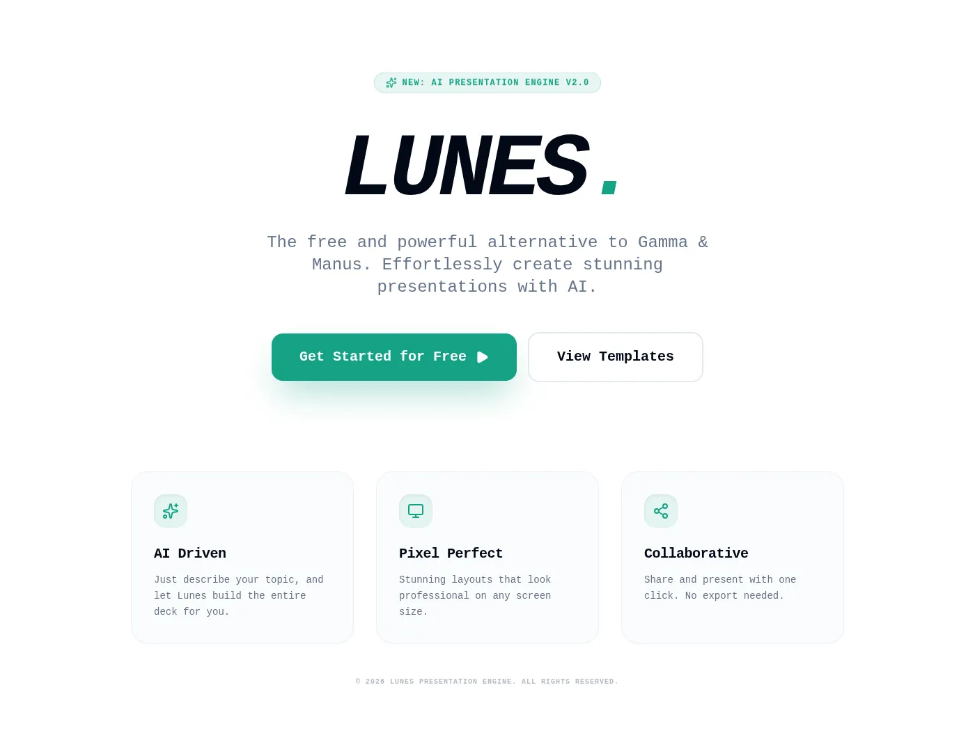LUNES Presentation Builder
