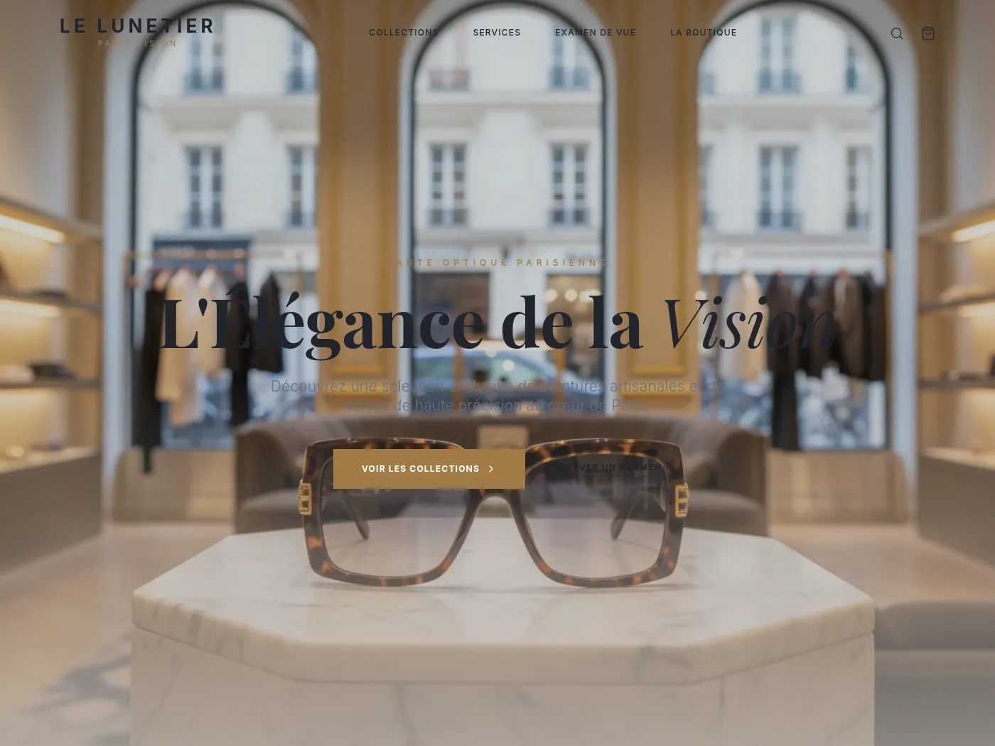 Le Lunetier Paris Vision Site