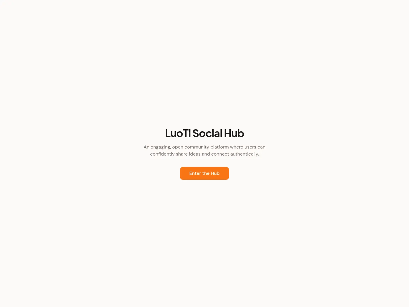 LuoTi Social Hub