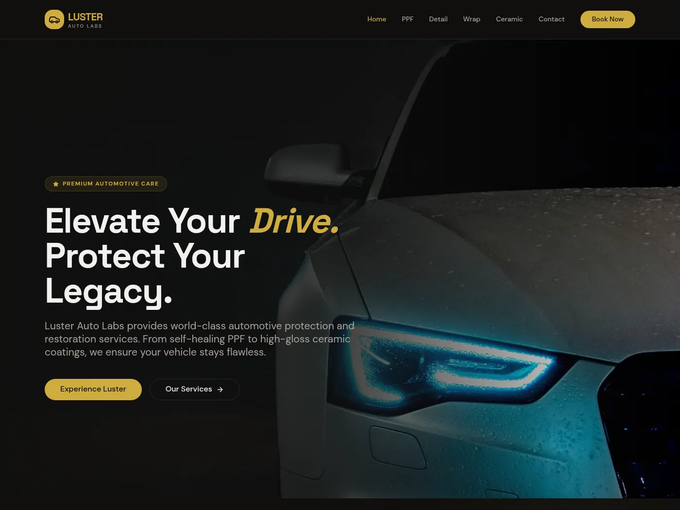 Luster Auto Labs Site