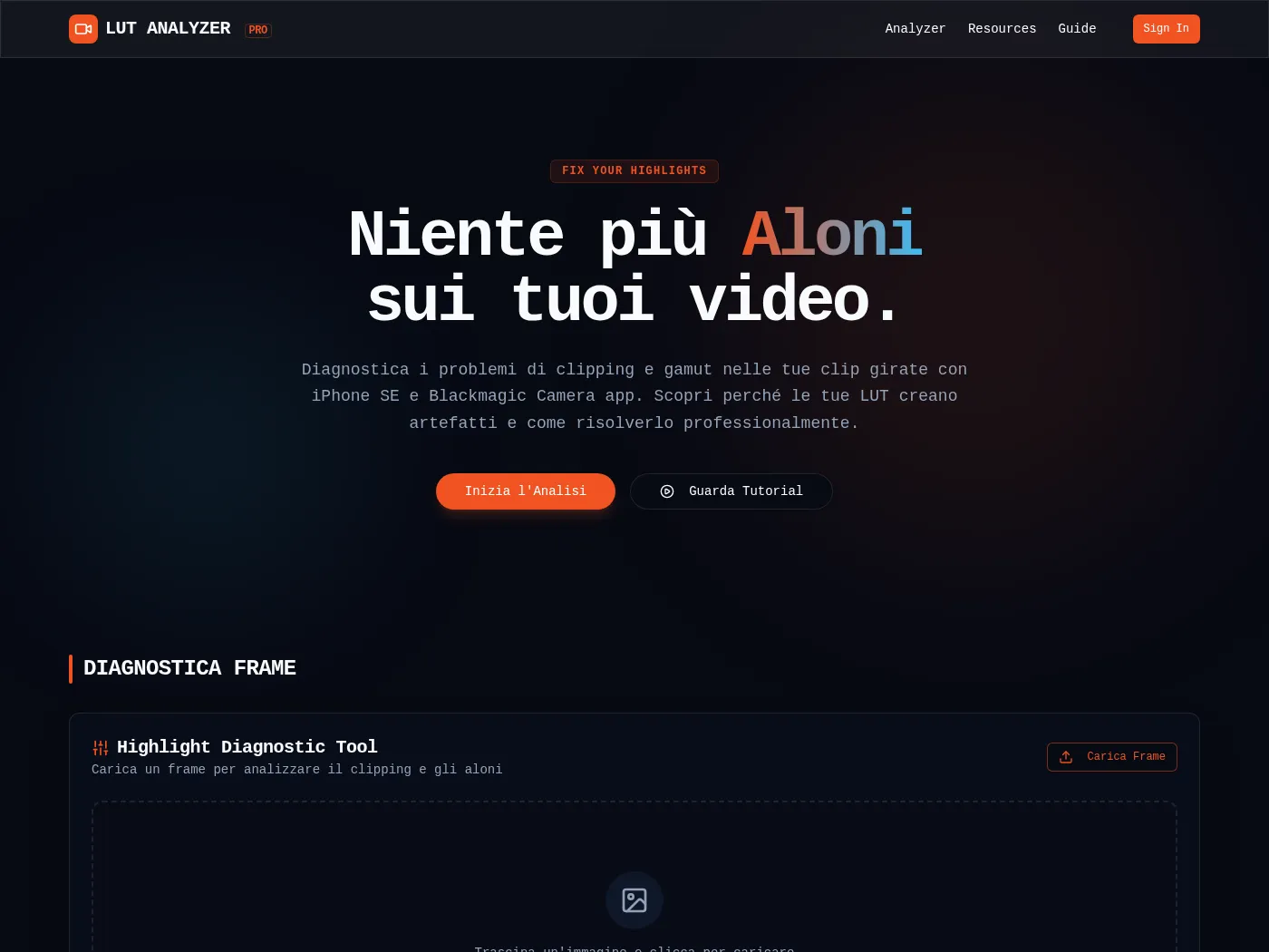 LUT Video Analyzer