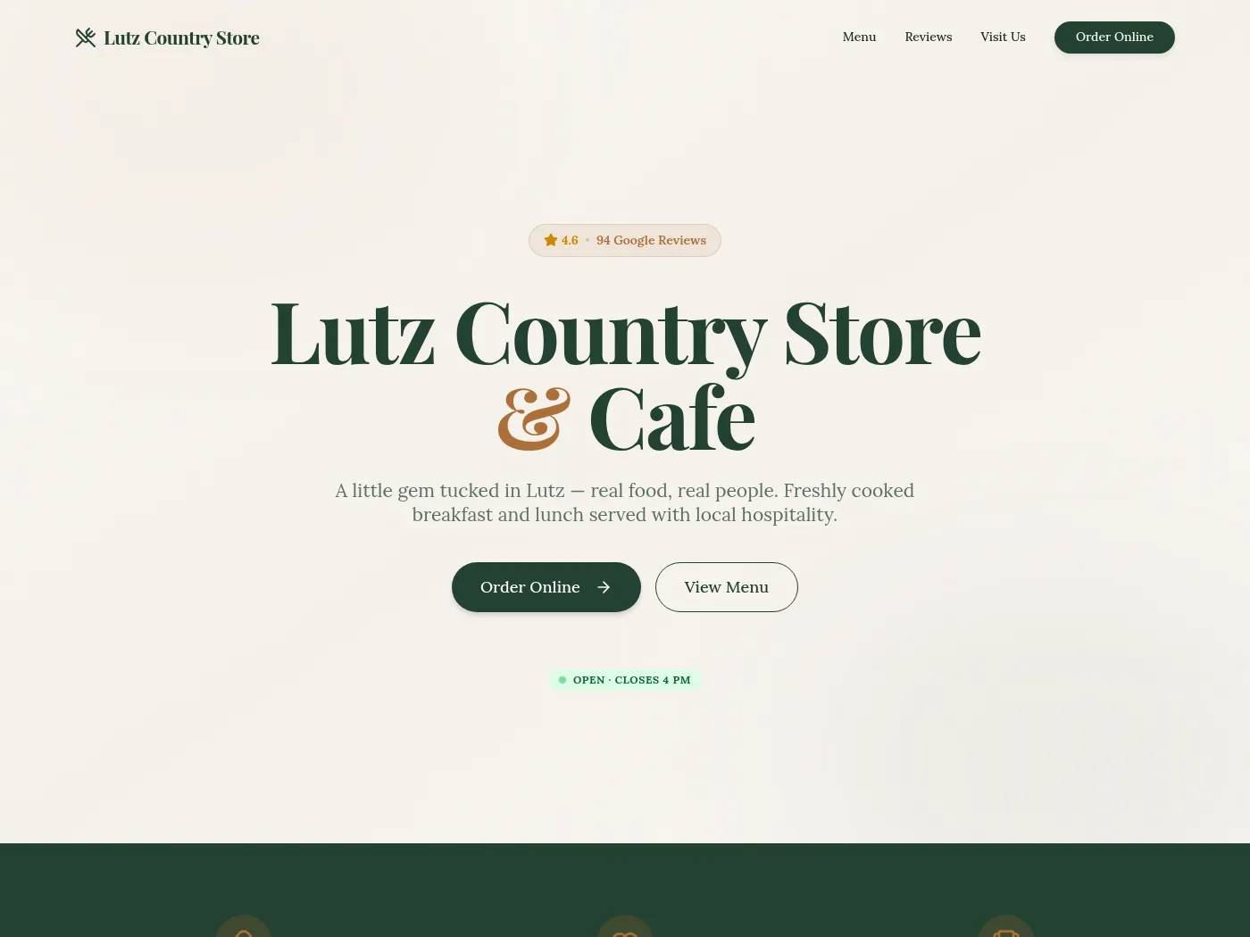 Lutz Country Cafe Site
