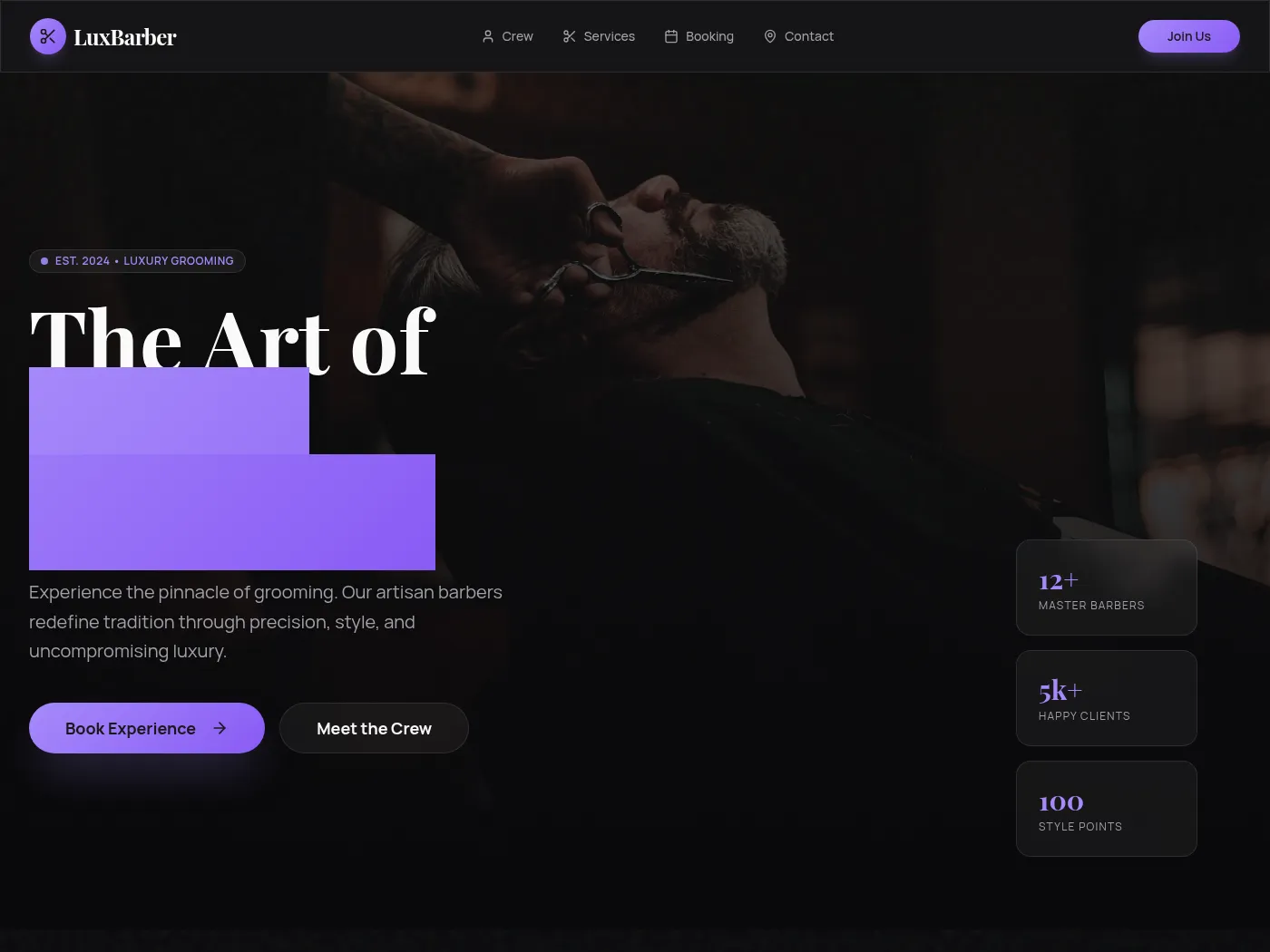 LuxBarber Experience