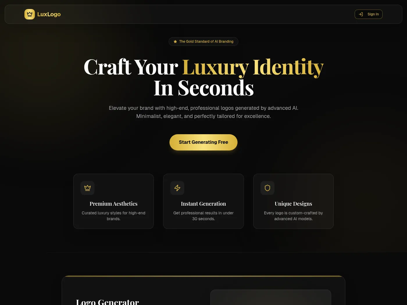 LuxLogo Generator