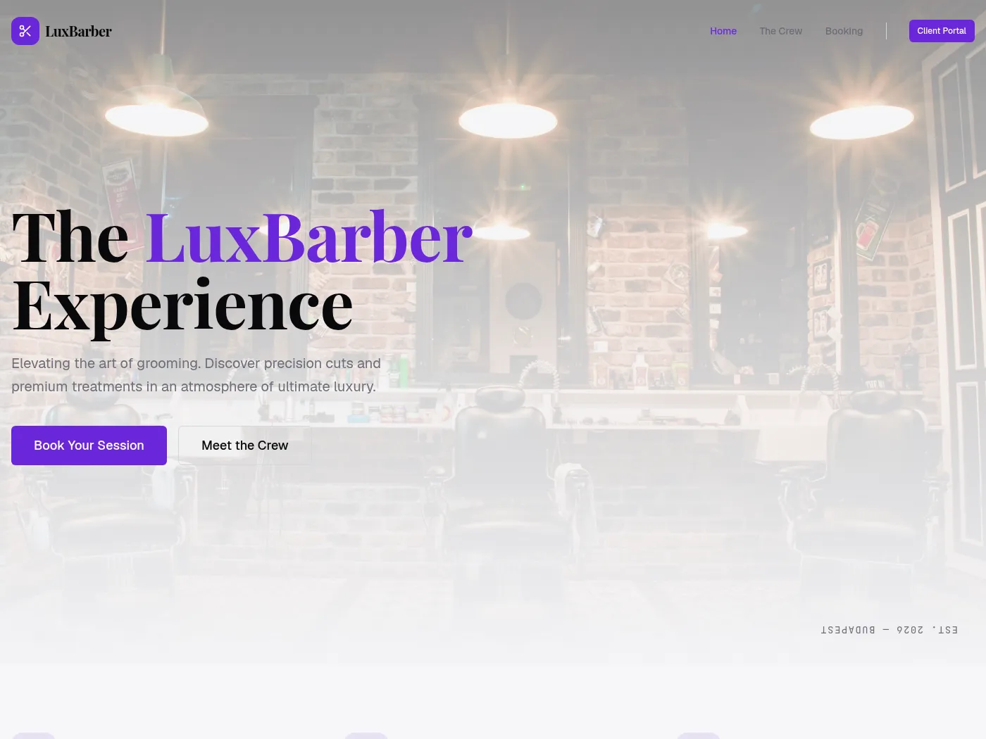 LuxBarber Experience