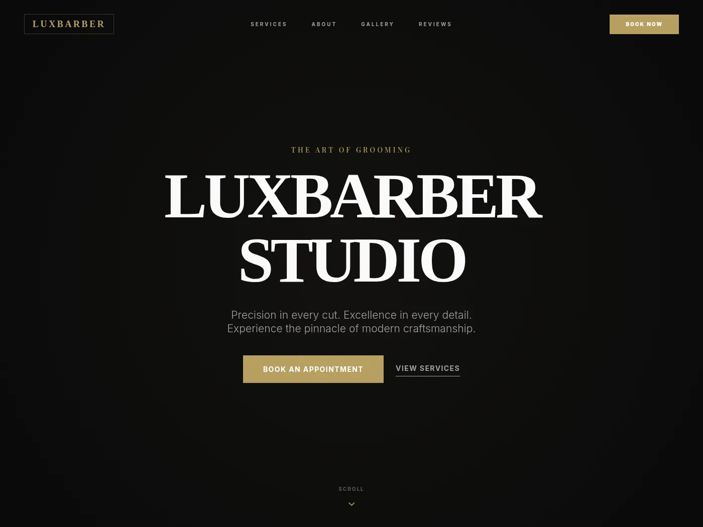 LuxBarber Studio Site