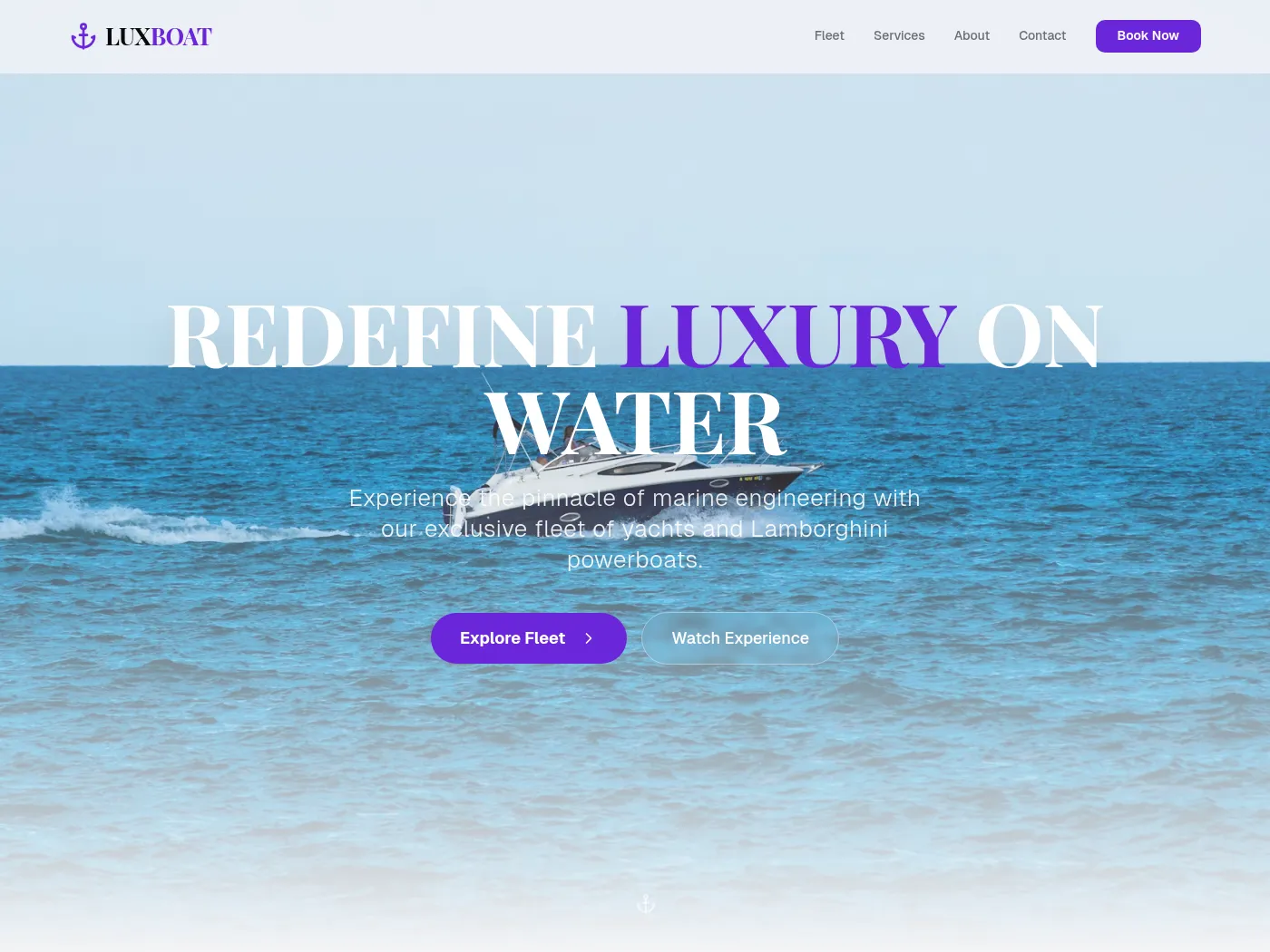 LuxBoat Rentals Web