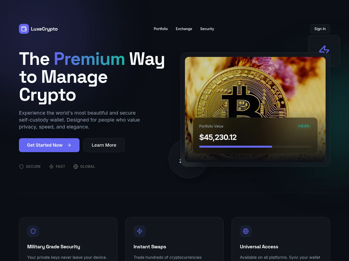 LuxeCrypto Wallet