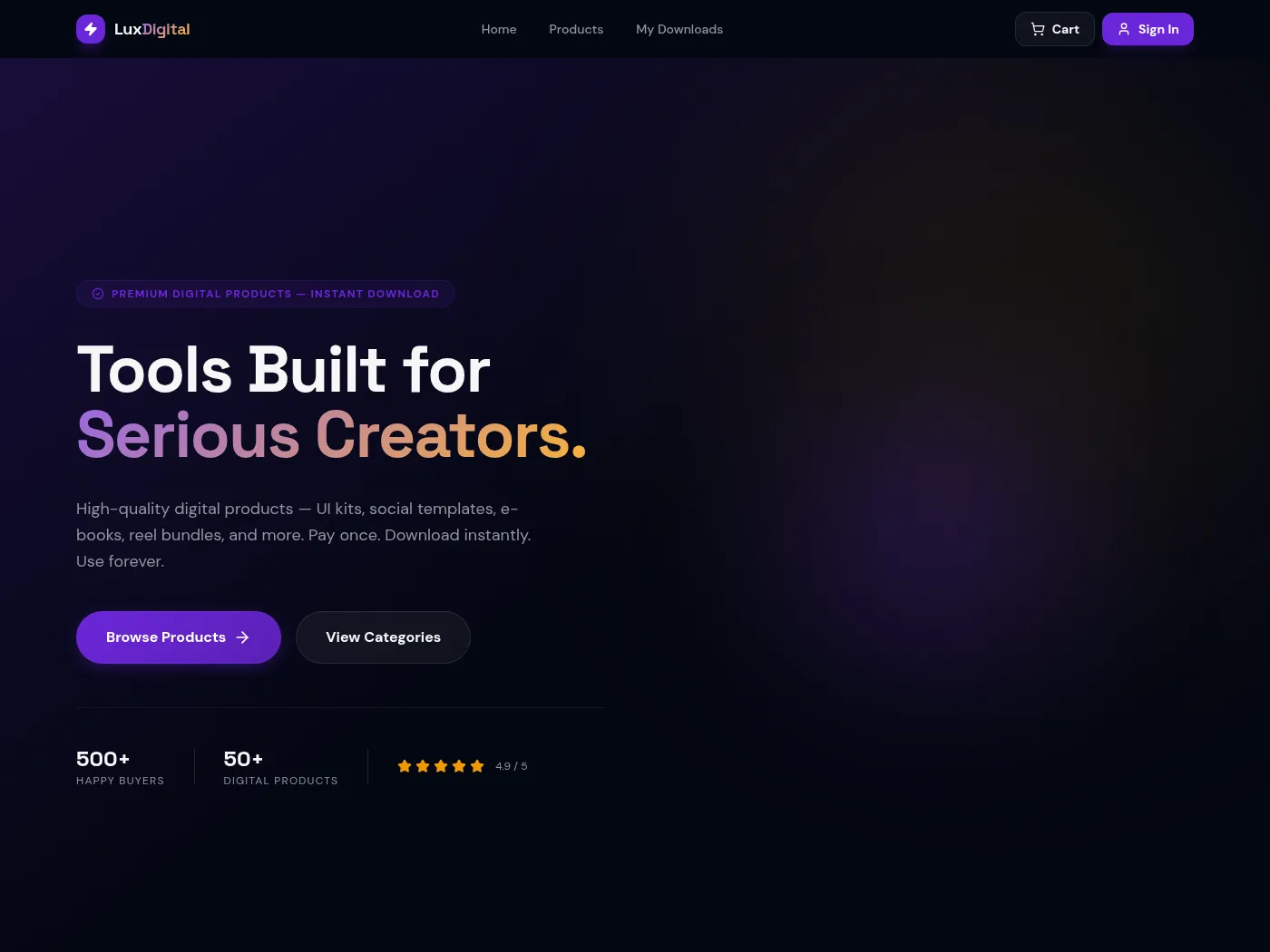 LuxDigital Marketplace