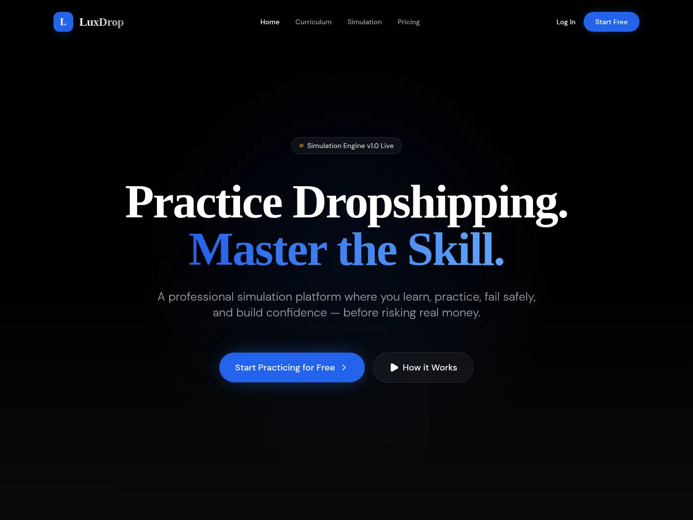 LuxDrop Simulation Lab