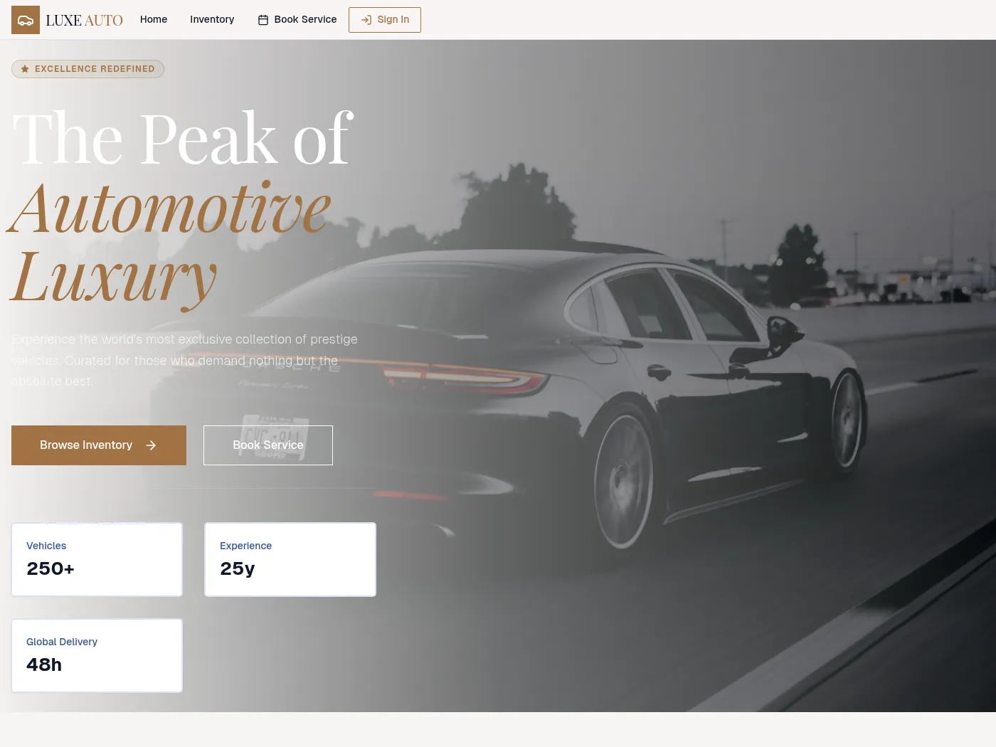 Luxe Auto Portal