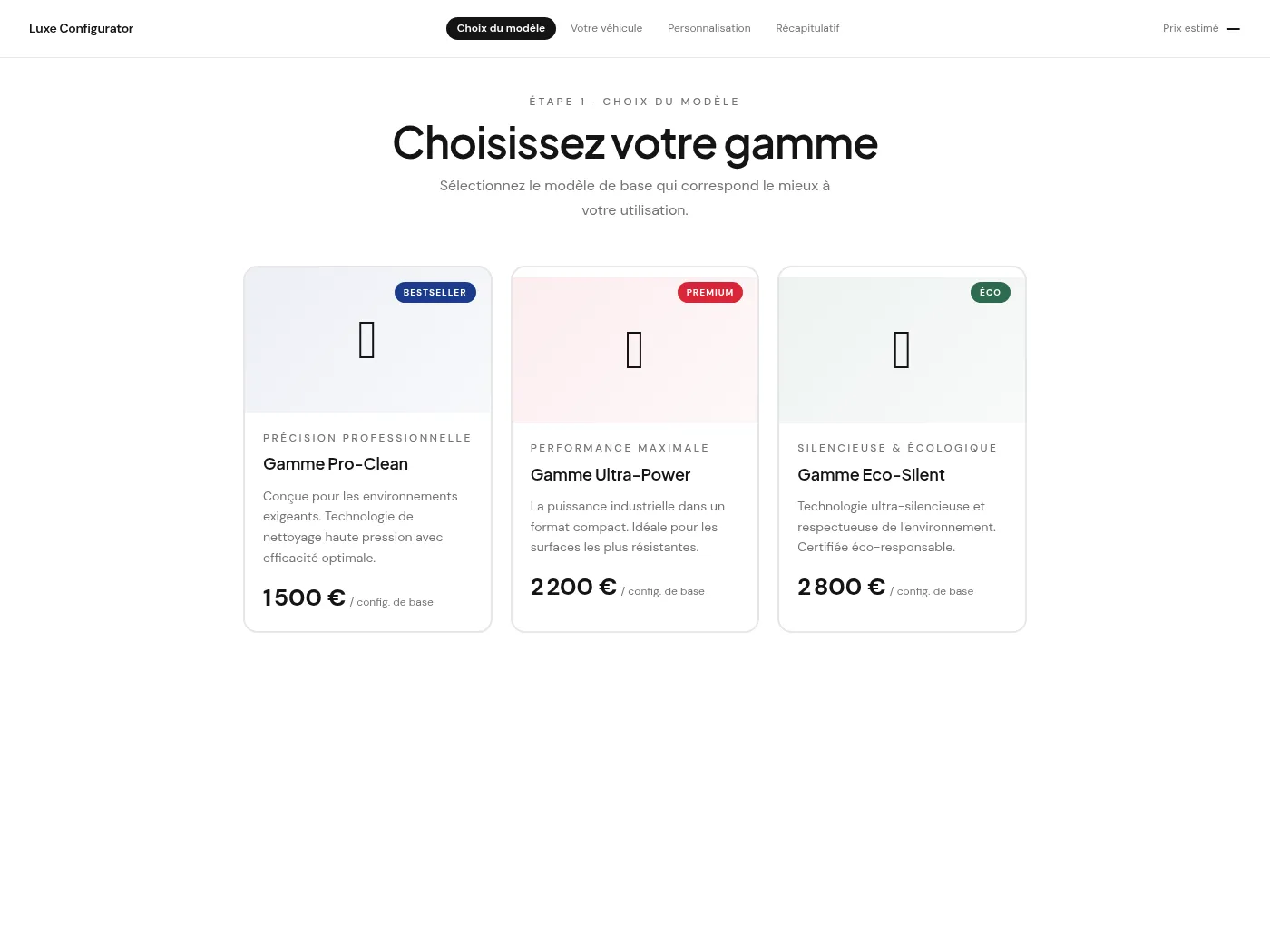 Luxe Configurator