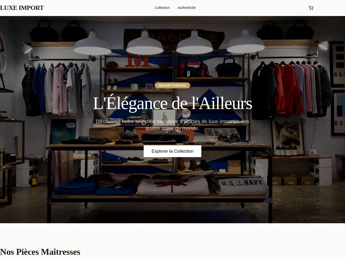 Luxe Import E-Shop