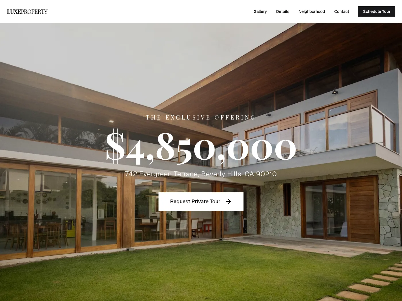 LuxeProperty Landing Kit