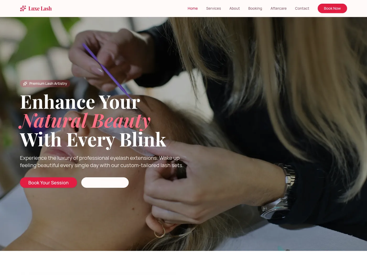 Luxe Lash Studio Site