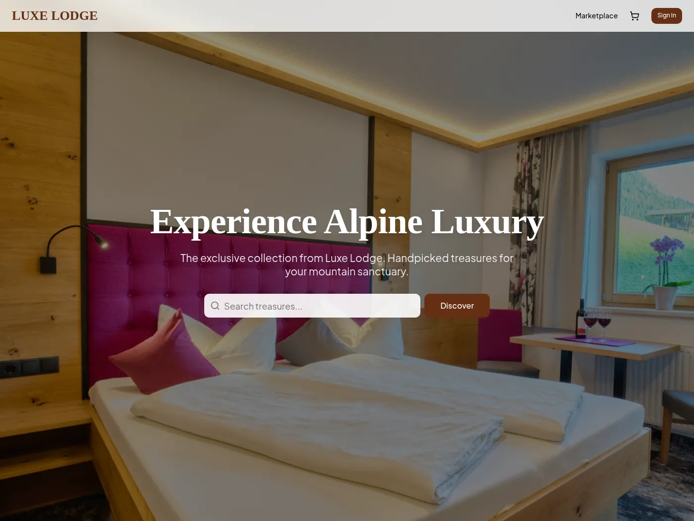 Luxe Lodge Marketplace