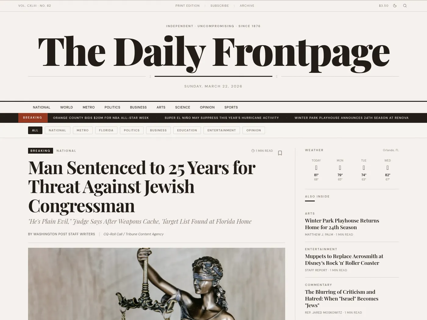 Daily Frontpage Luxe