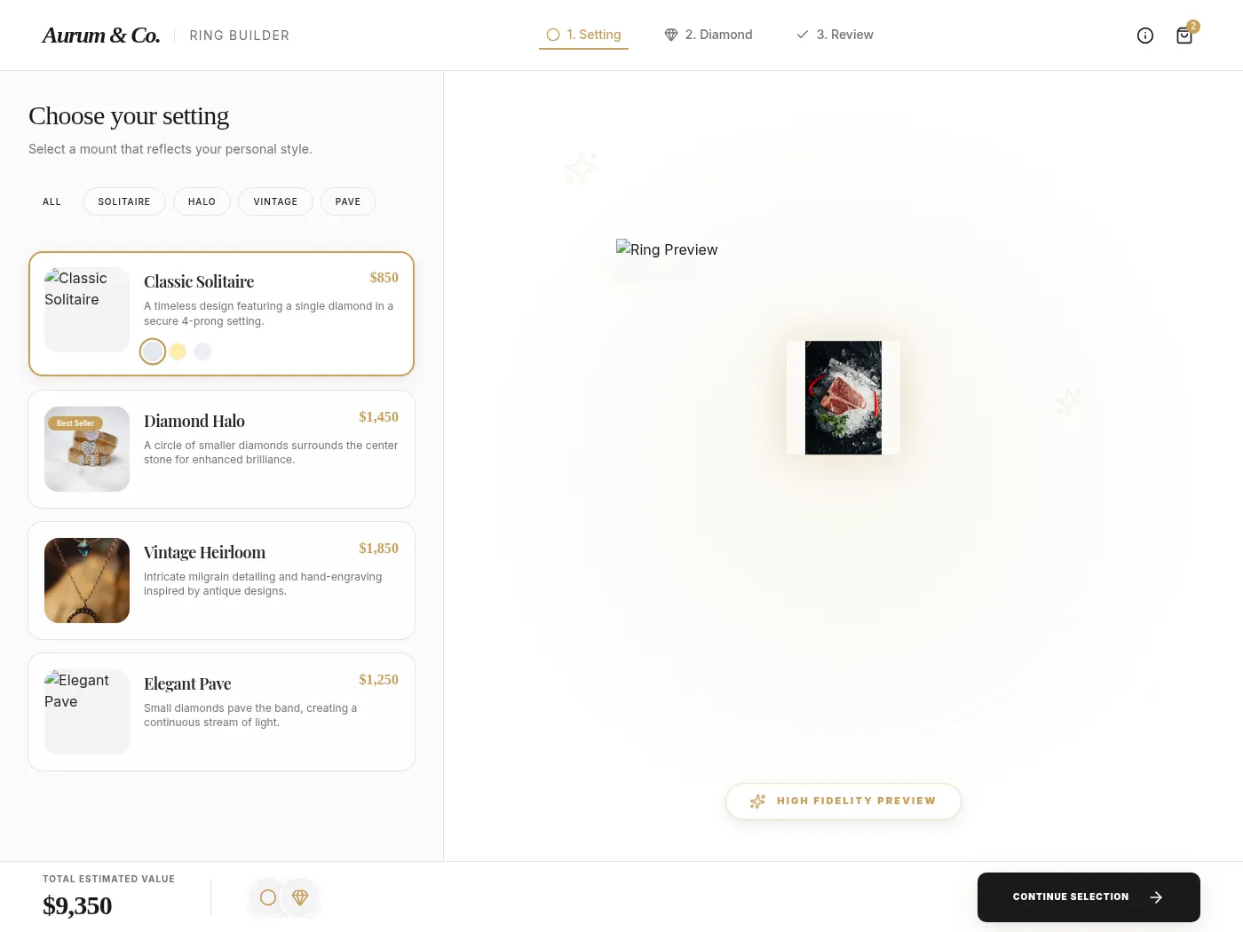 Luxe Ring Builder