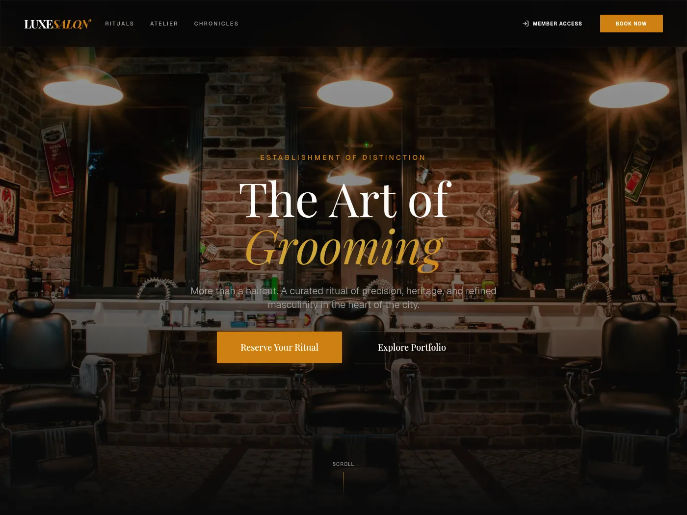 LuxeSalon Web Experience