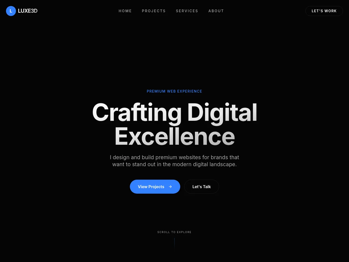 Luxe3D Portfolio Studio