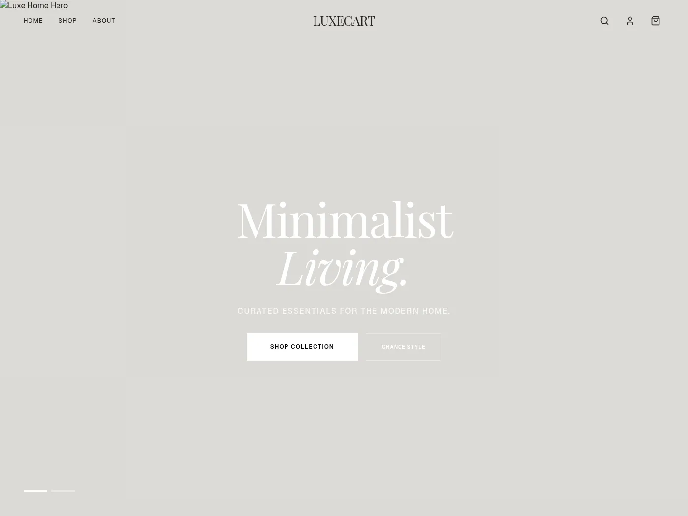 LuxeCart Shopfront