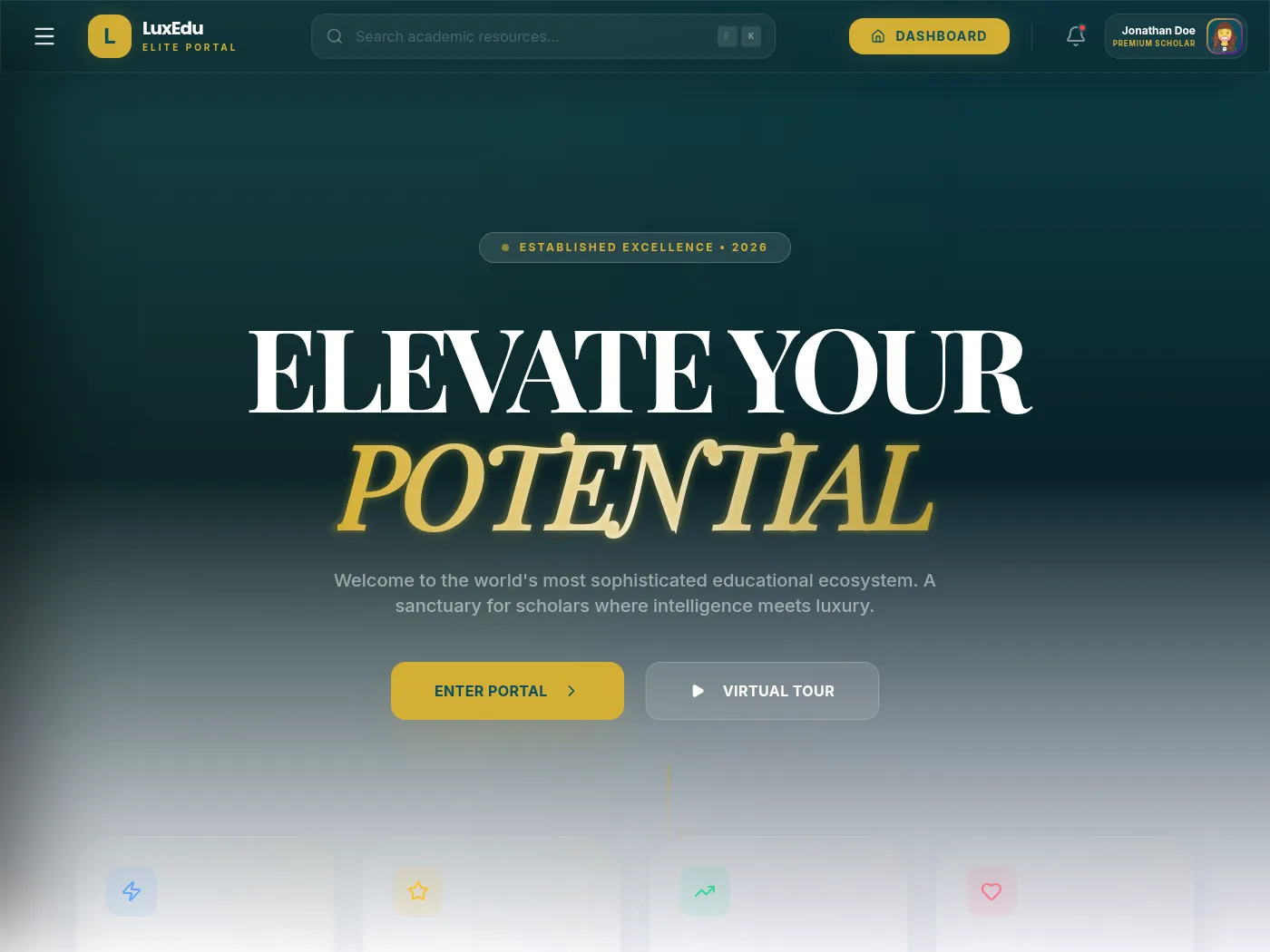LuxEdu Portal Redesign