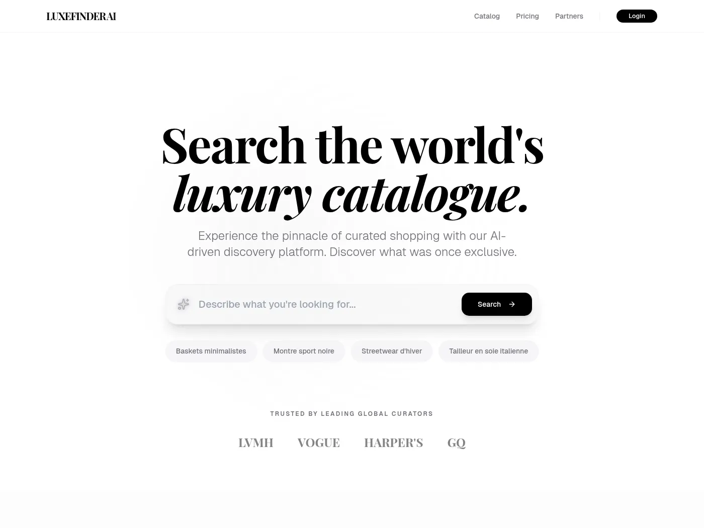 LuxeFinder AI Search