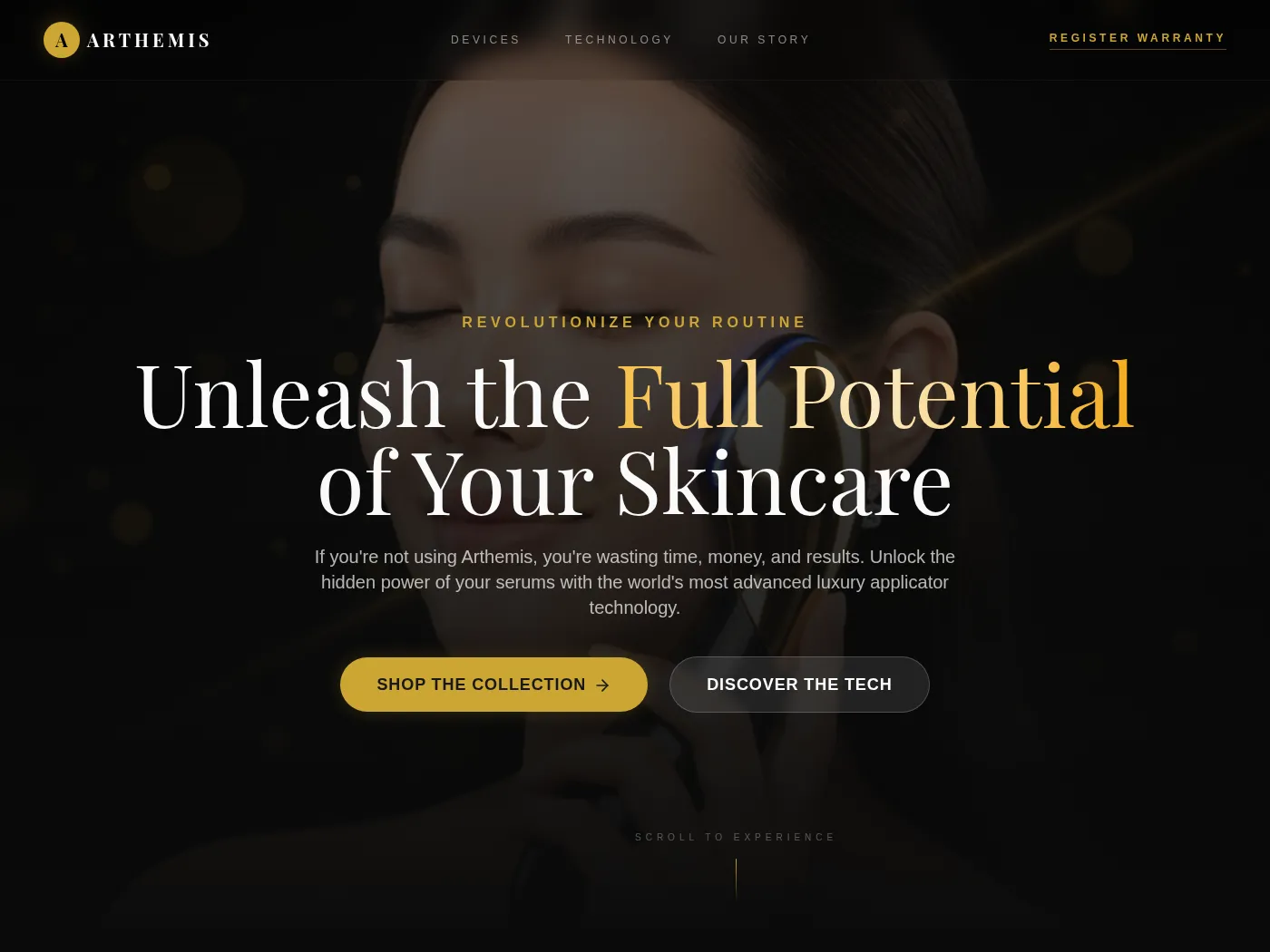 LuxeGlow Skincare Landing