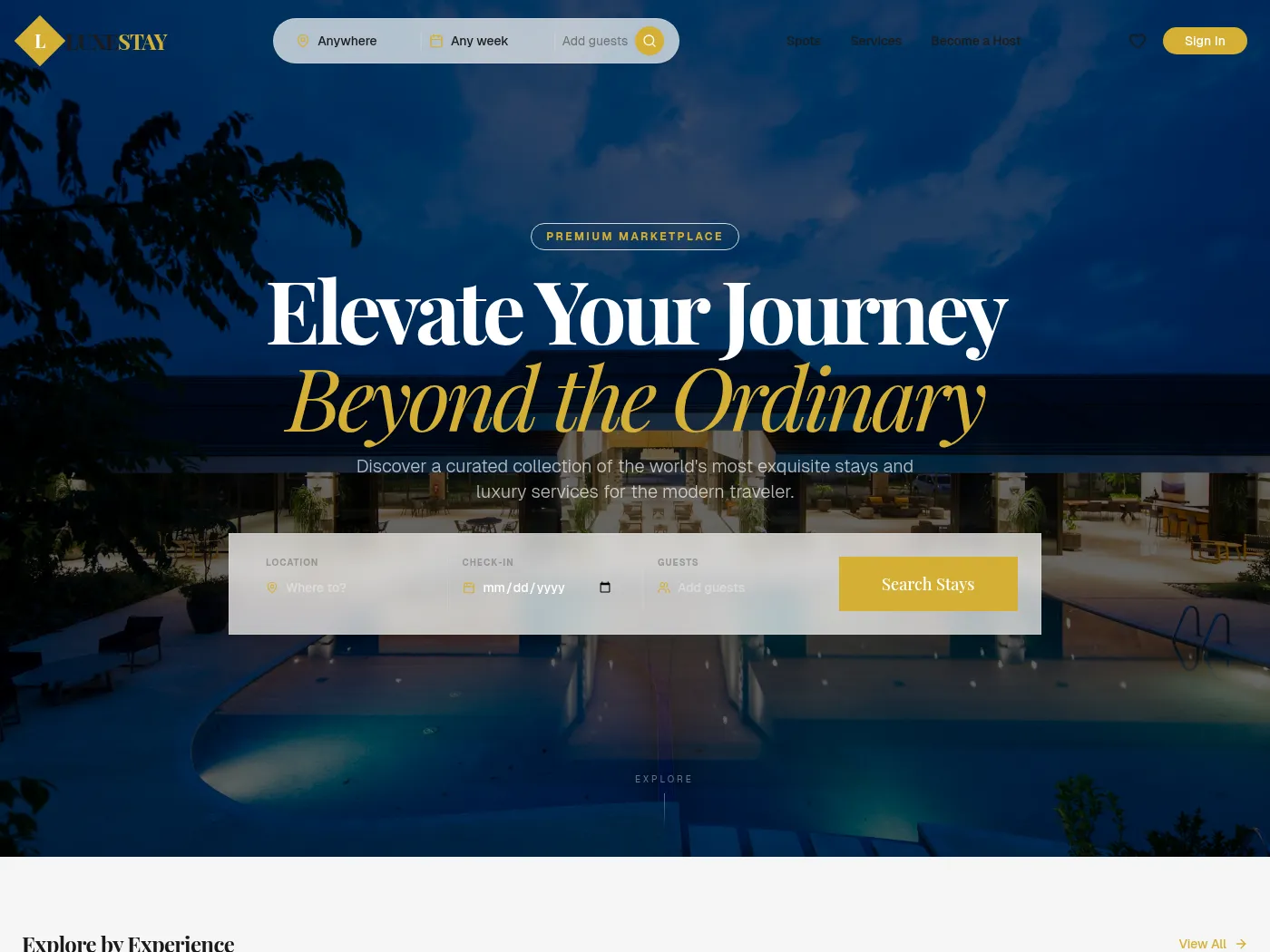 LuxeStay Marketplace